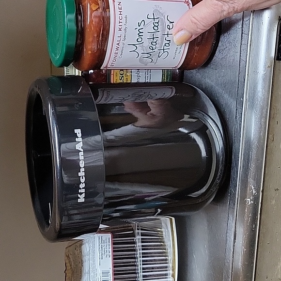 KitchenAid | Kitchen | Kitchenaid Black Ceramic Utensil Holder Crock ...